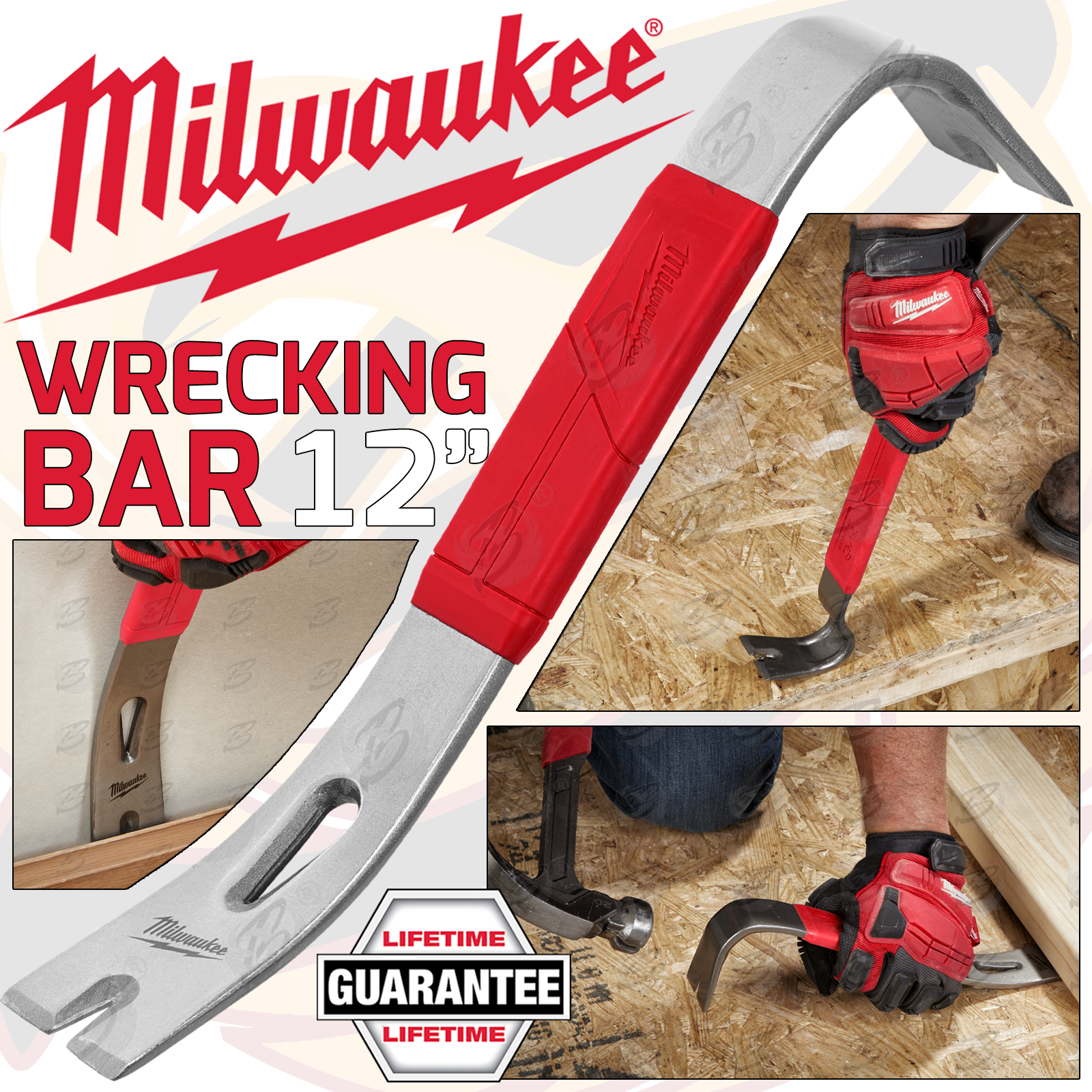 Milwaukee 12" Wrecking Bar ( Pry Bar ) ( 4932478253 )